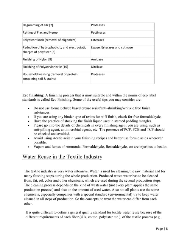 Green textile processing | PDF