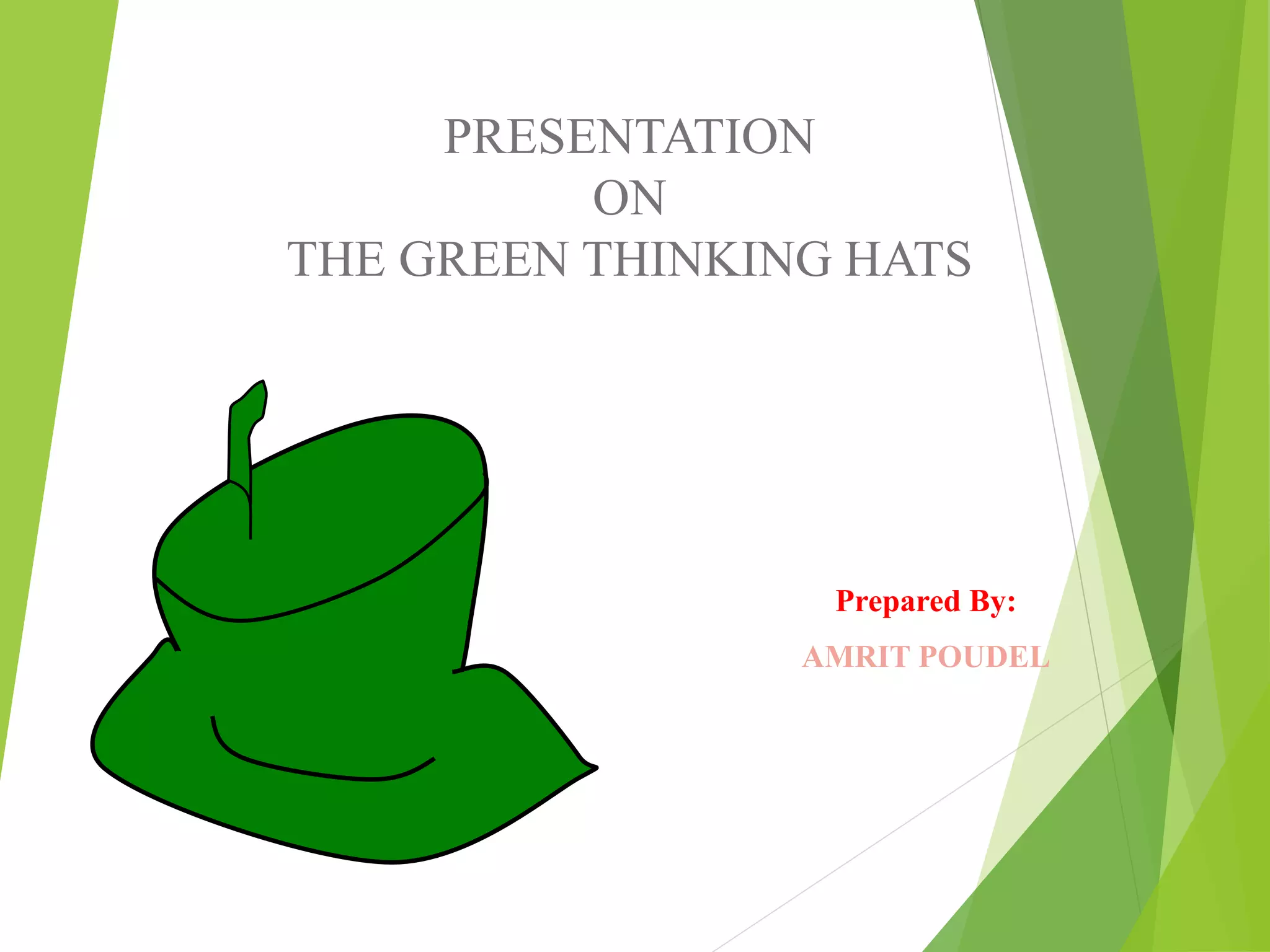Green thinking hat | PPTX