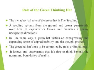 Green thinking hat | PPTX