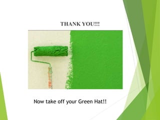 Green thinking hat | PPTX