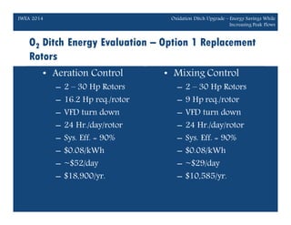Oxidation Ditch Upgrade Engery Savings While Increasing Peak Flows | PDF