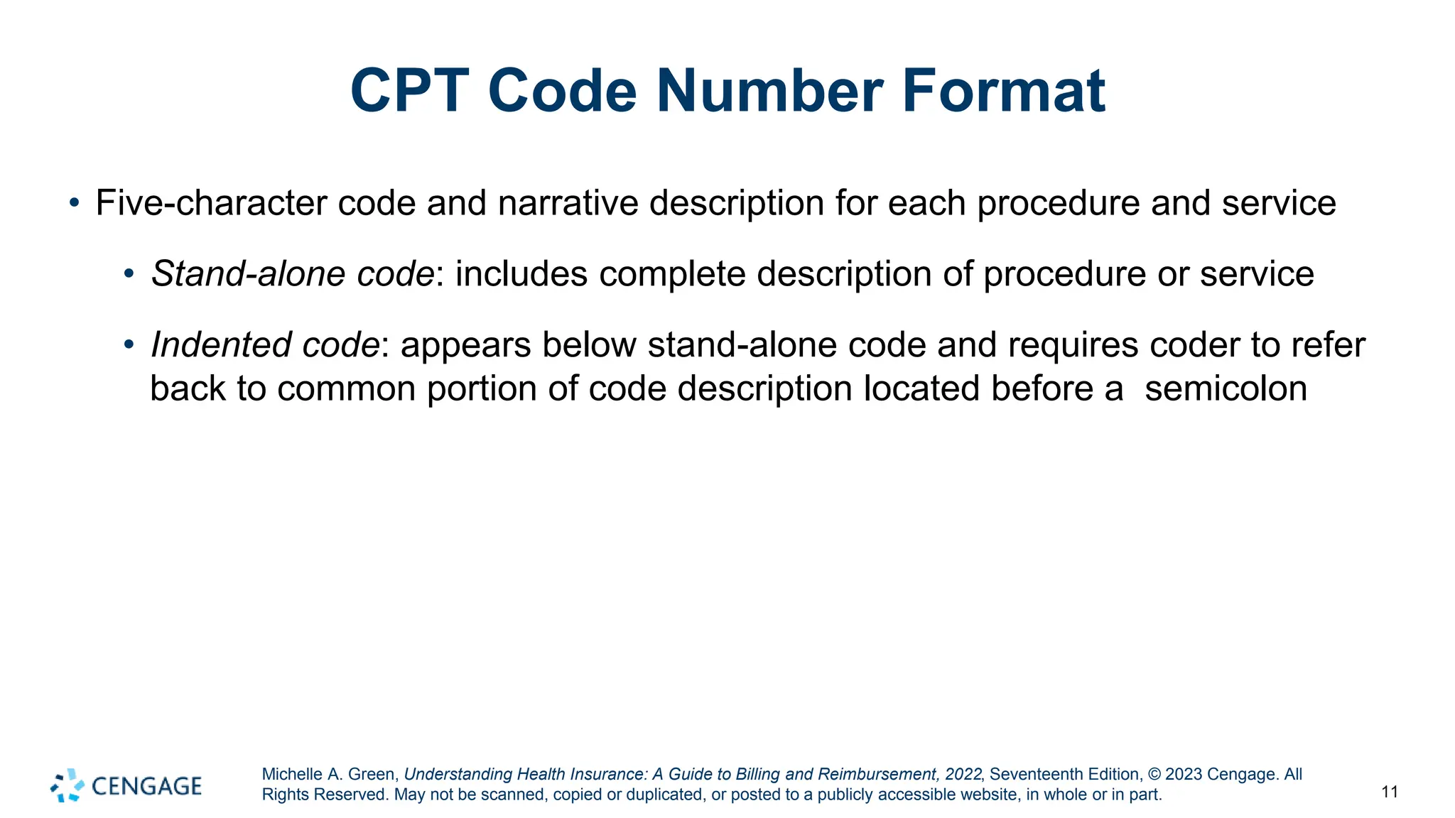 Understanding Health Insurance (CPT coding) chapter 7 | PPTX