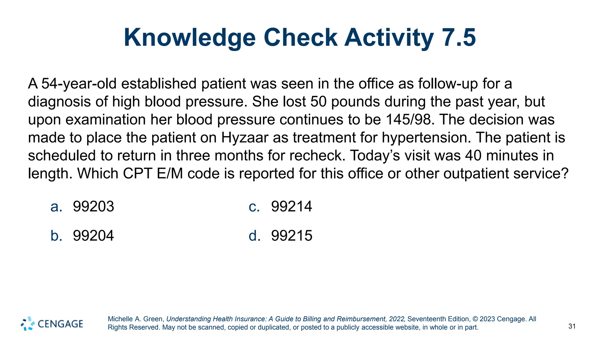 Understanding Health Insurance (CPT coding) chapter 7 | PPTX