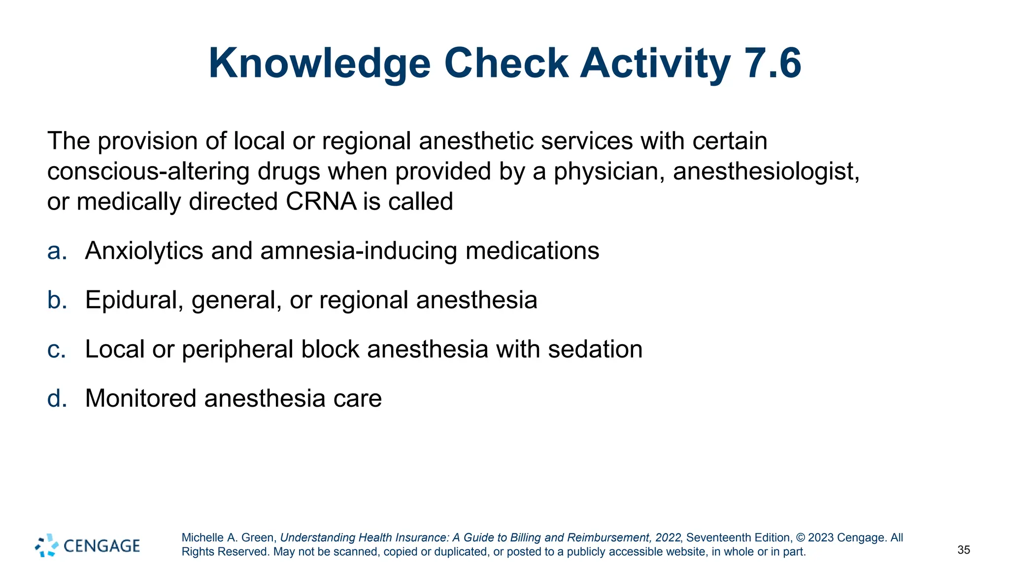 Understanding Health Insurance (CPT coding) chapter 7 | PPTX