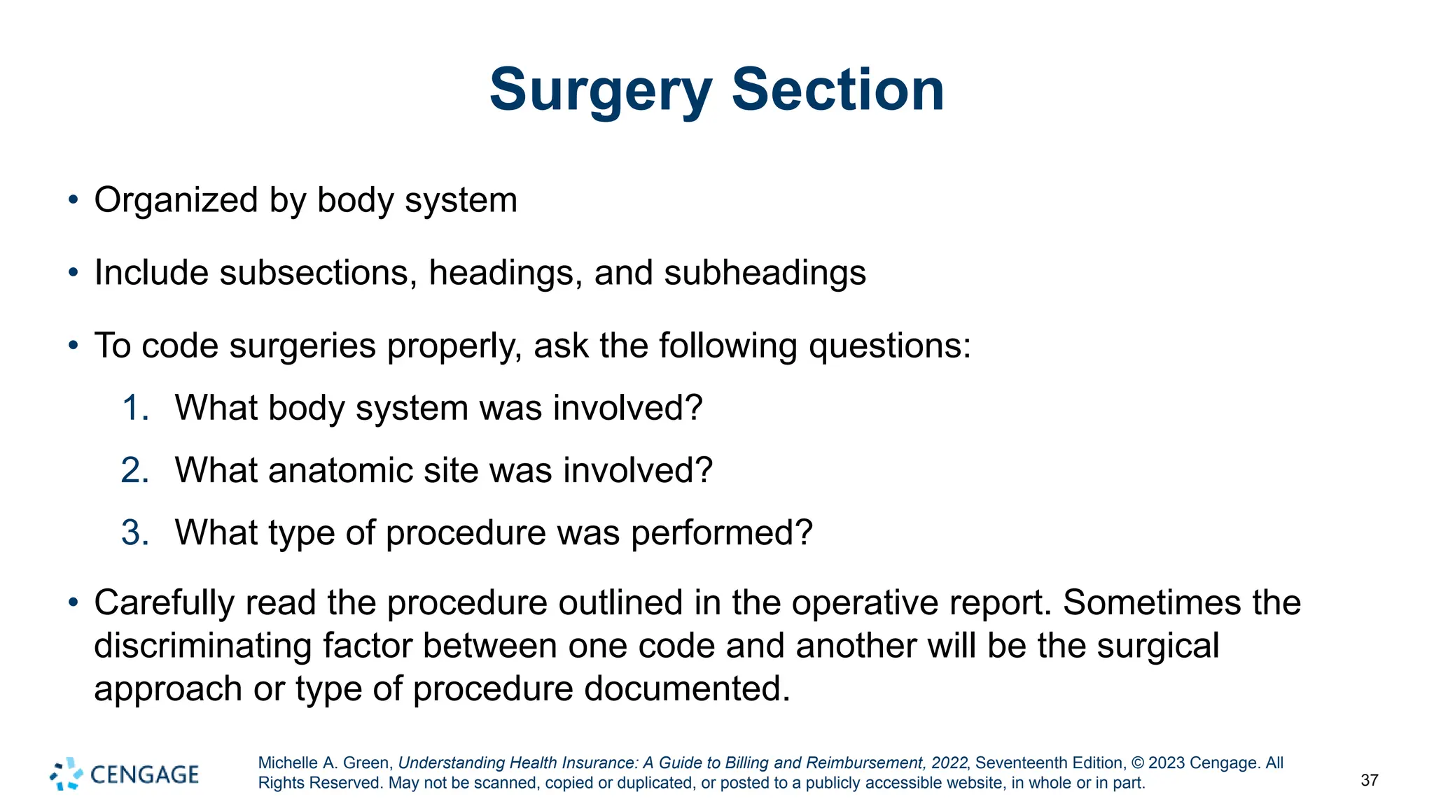 Understanding Health Insurance (CPT coding) chapter 7 | PPTX