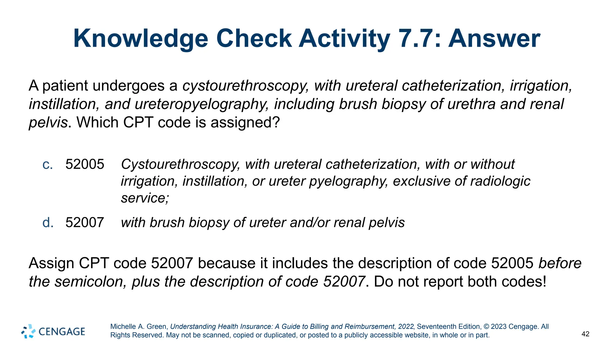 Understanding Health Insurance (CPT coding) chapter 7 | PPTX