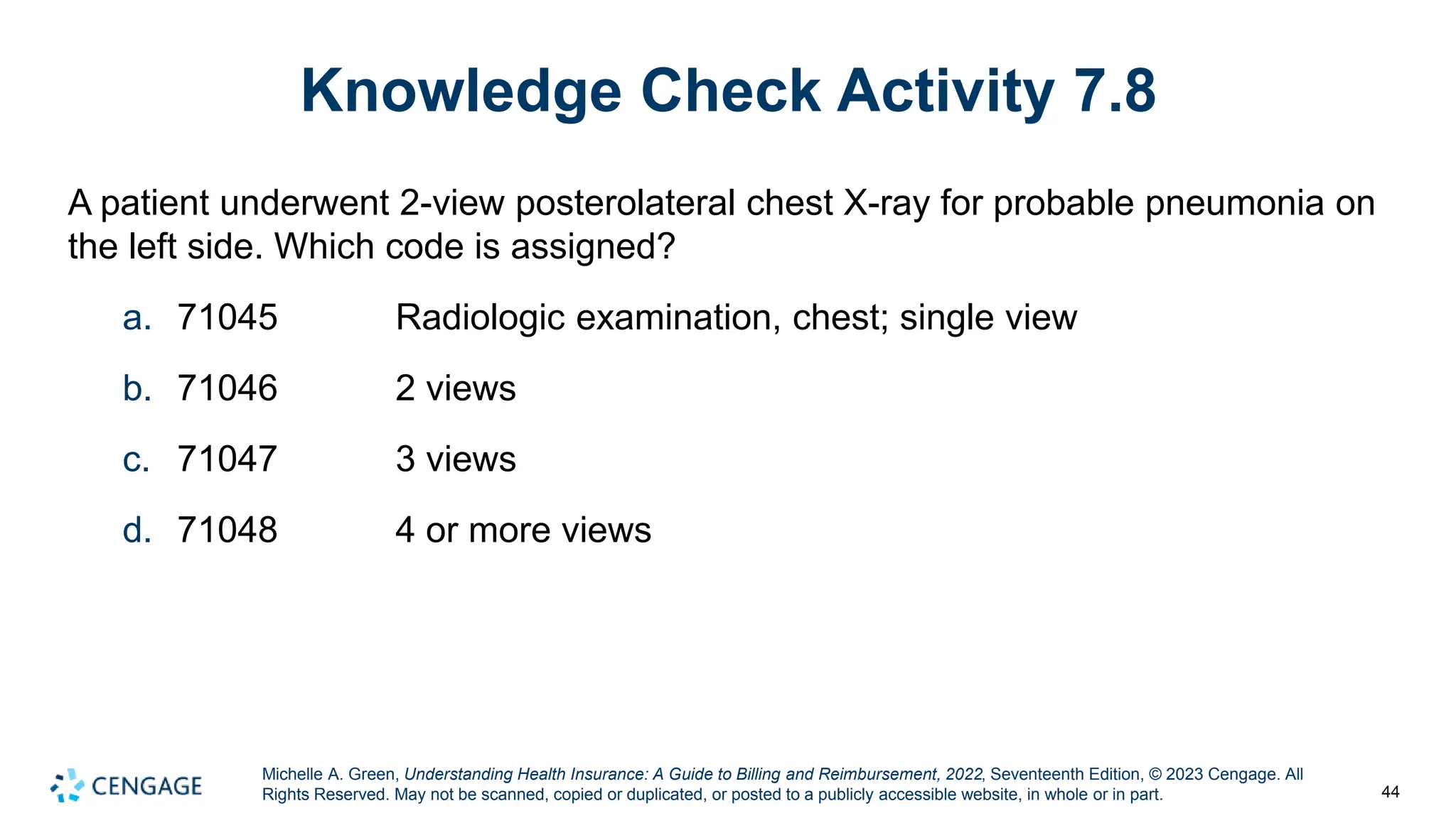 Understanding Health Insurance (CPT coding) chapter 7 | PPTX