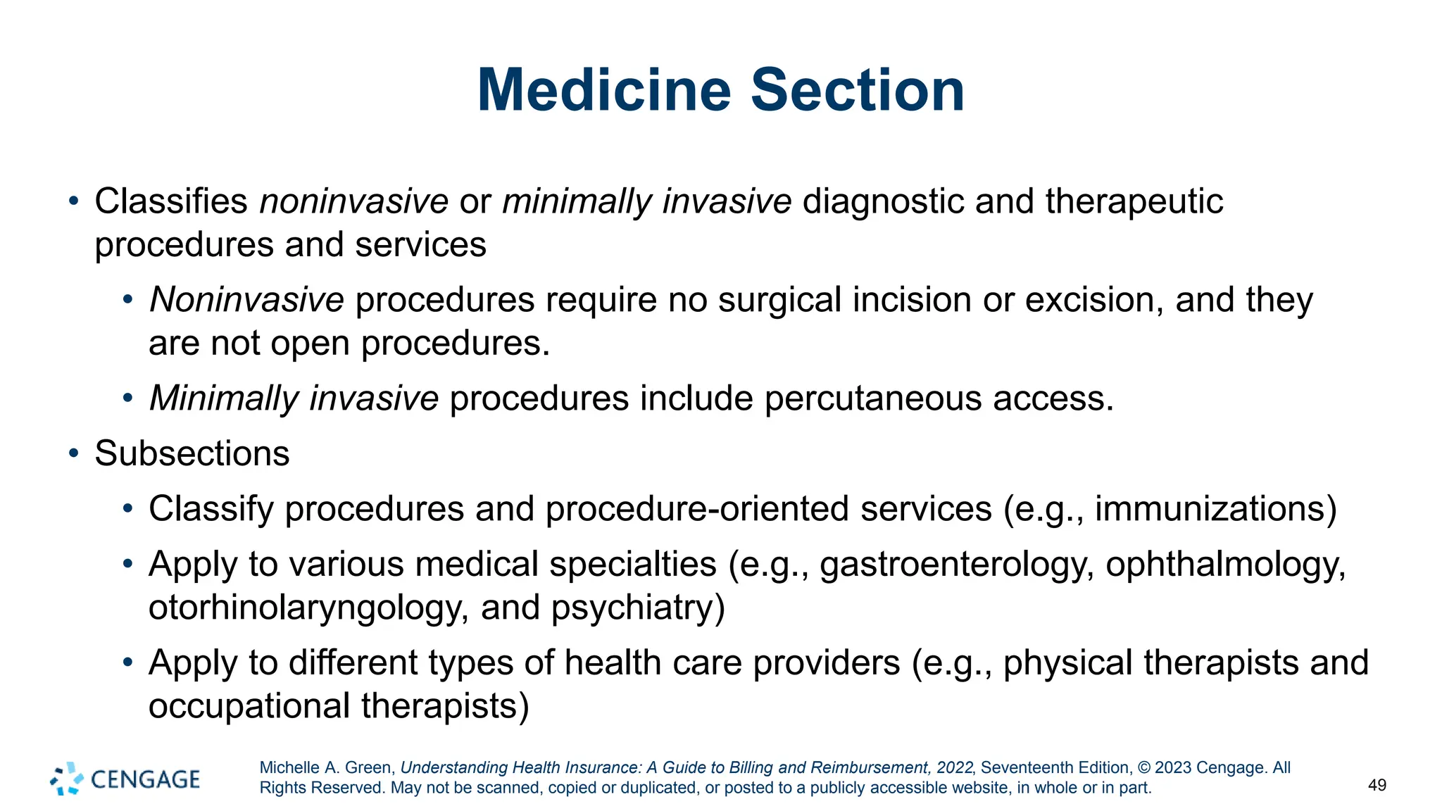 Understanding Health Insurance (CPT coding) chapter 7 | PPTX
