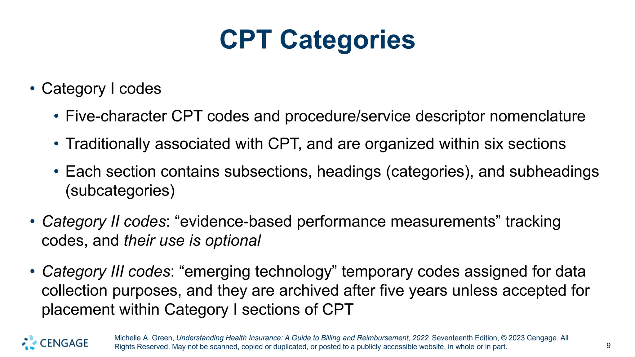 Understanding Health Insurance (CPT coding) chapter 7 | PPTX