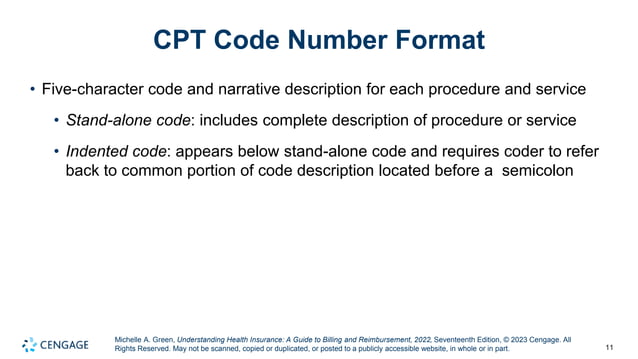 Understanding Health Insurance (CPT coding) chapter 7 | PPTX
