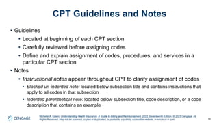 Understanding Health Insurance (CPT coding) chapter 7 | PPTX