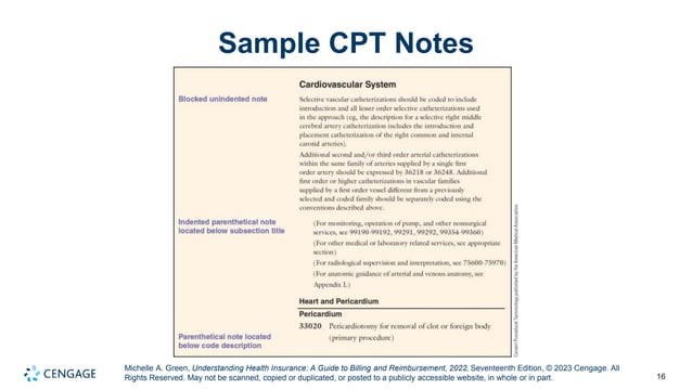 Understanding Health Insurance (CPT coding) chapter 7 | PPTX