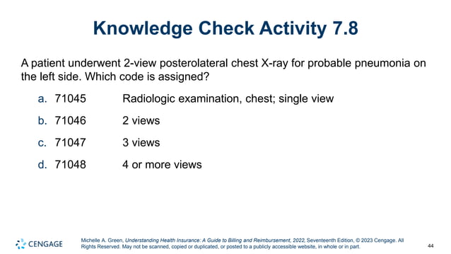 Understanding Health Insurance (CPT coding) chapter 7 | PPTX