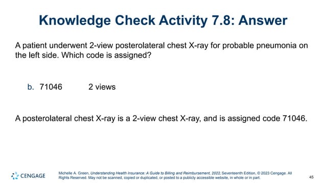 Understanding Health Insurance (CPT coding) chapter 7 | PPTX