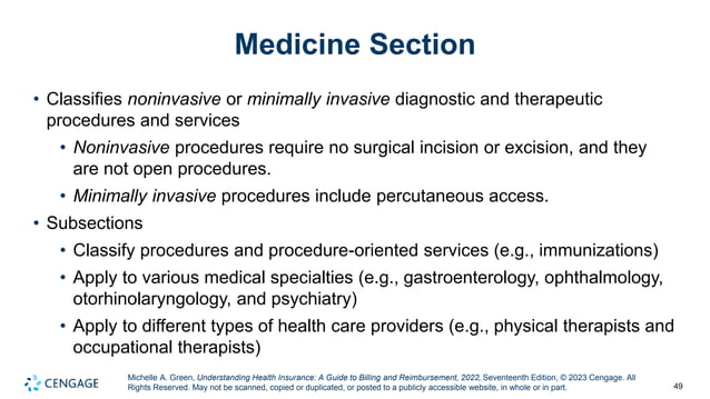 Understanding Health Insurance (CPT coding) chapter 7 | PPTX