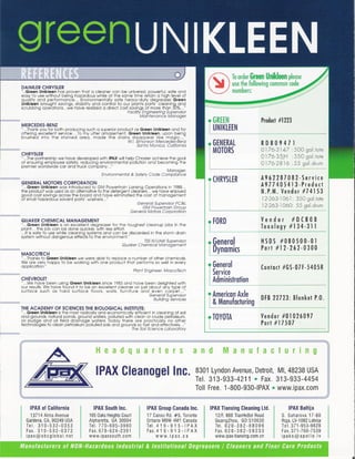 Green Unikleen Brouchure 2 | PDF