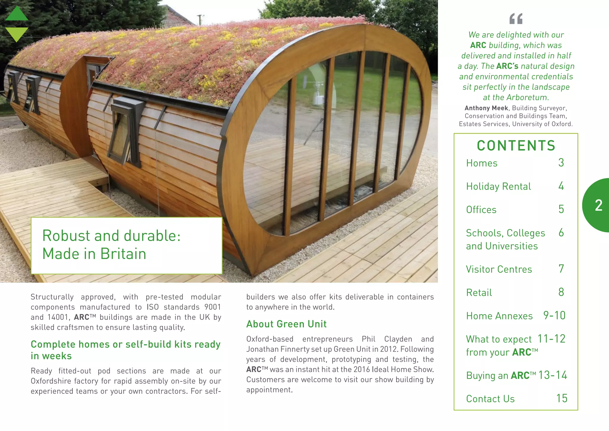 Green Unit Brochure | PPT