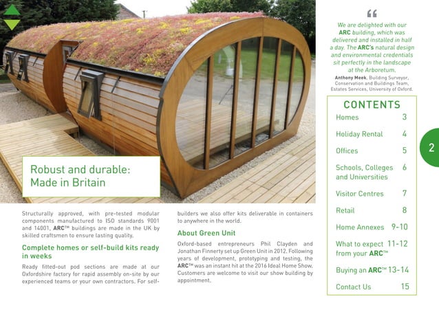 Green Unit Brochure | PPT