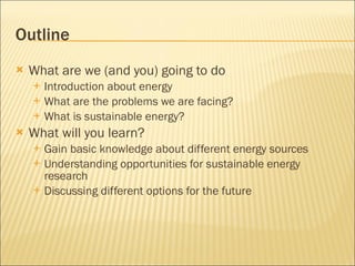 sustainable energy | PPT