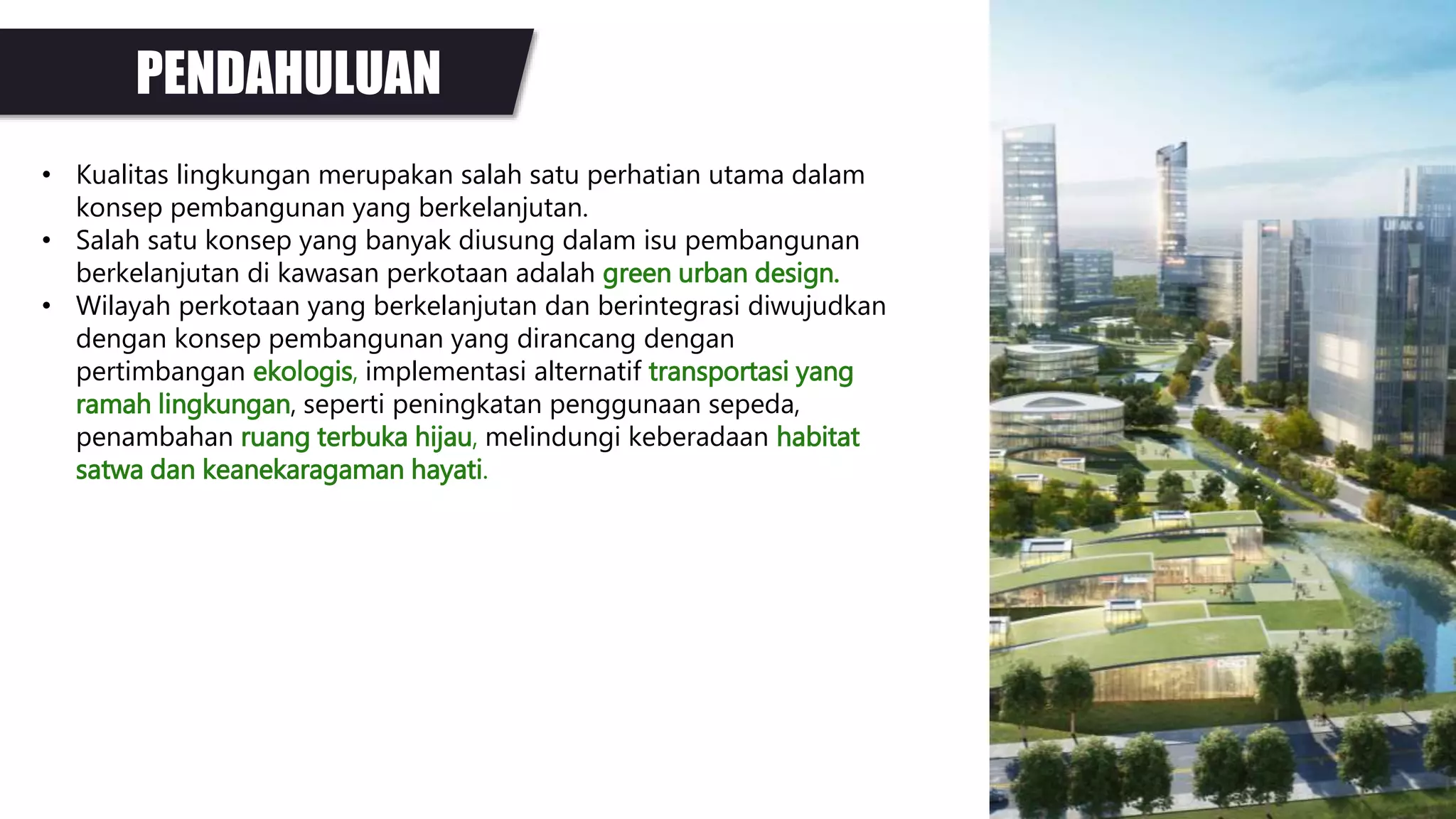 Green urban design smart city | PPTX