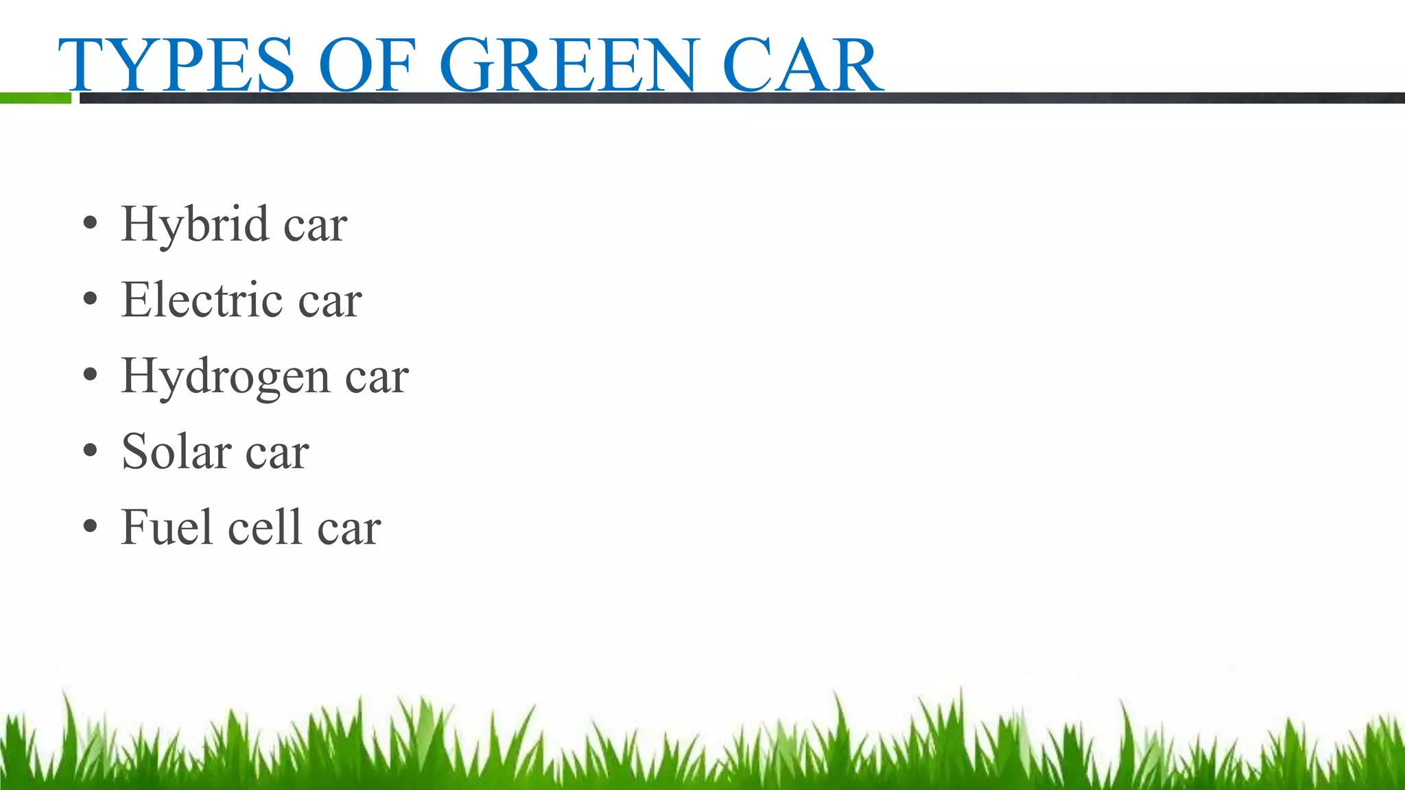 Green vehicle technology | PPTX