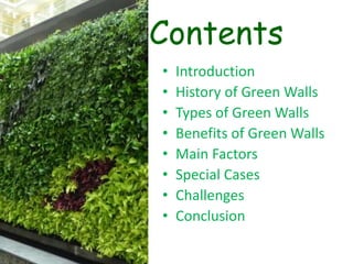 Green wall | PPT