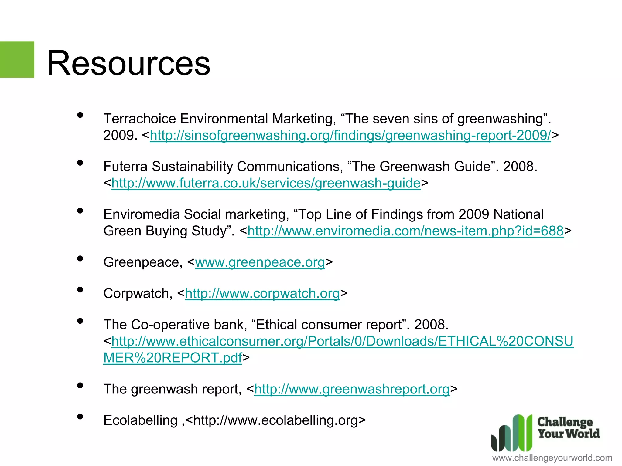 What is Greenwashing? | PDF