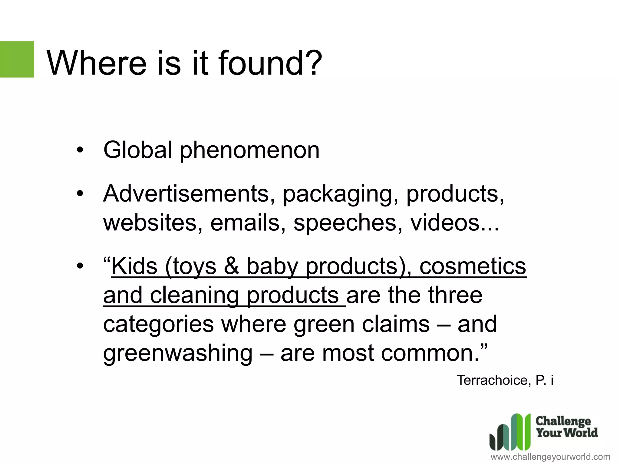 What is Greenwashing? | PDF