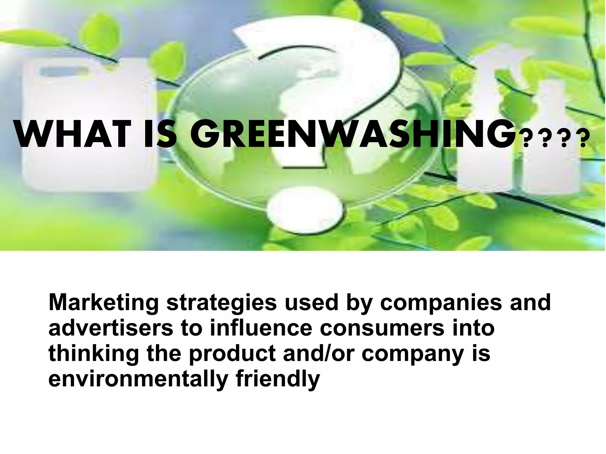 Greenwashing | PPTX