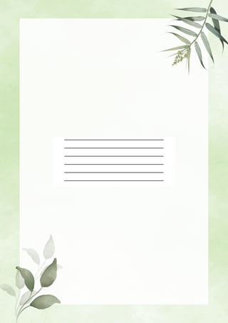 Green Watercolor Leaves Stationery Paper Page Border.pdf | Painting ...
