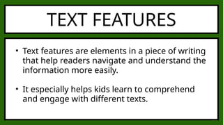 Green White Clean Digital Text Features About Tigers Education ...