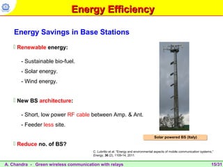 Green wireless communication with relays | PPT