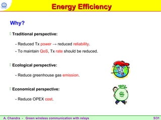 Green wireless communication with relays | PPT