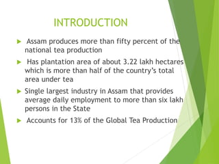 An Analysis of Assam Tea Industry | PPTX