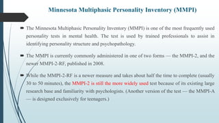 PERSONALITY INVENTORIES | PPT