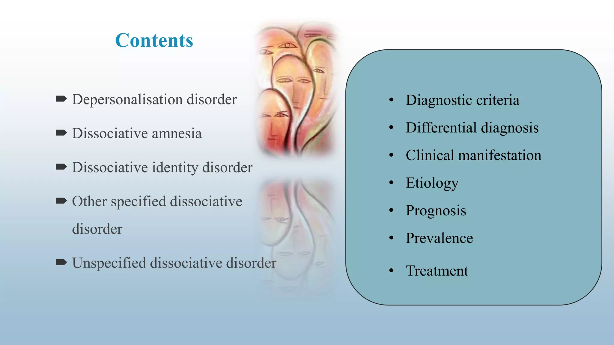 DISSOCIATIVE DISORDERS | PPTX