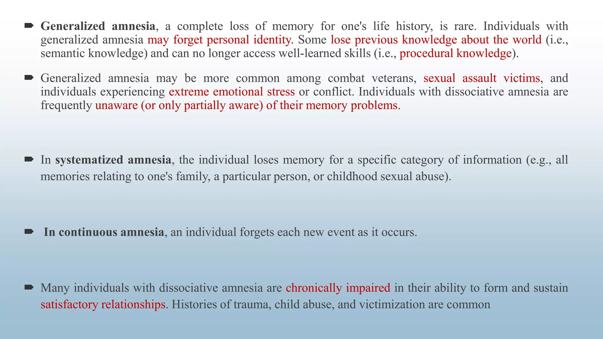 DISSOCIATIVE DISORDERS | PPTX