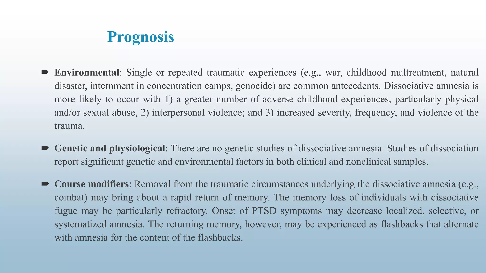 DISSOCIATIVE DISORDERS | PPTX