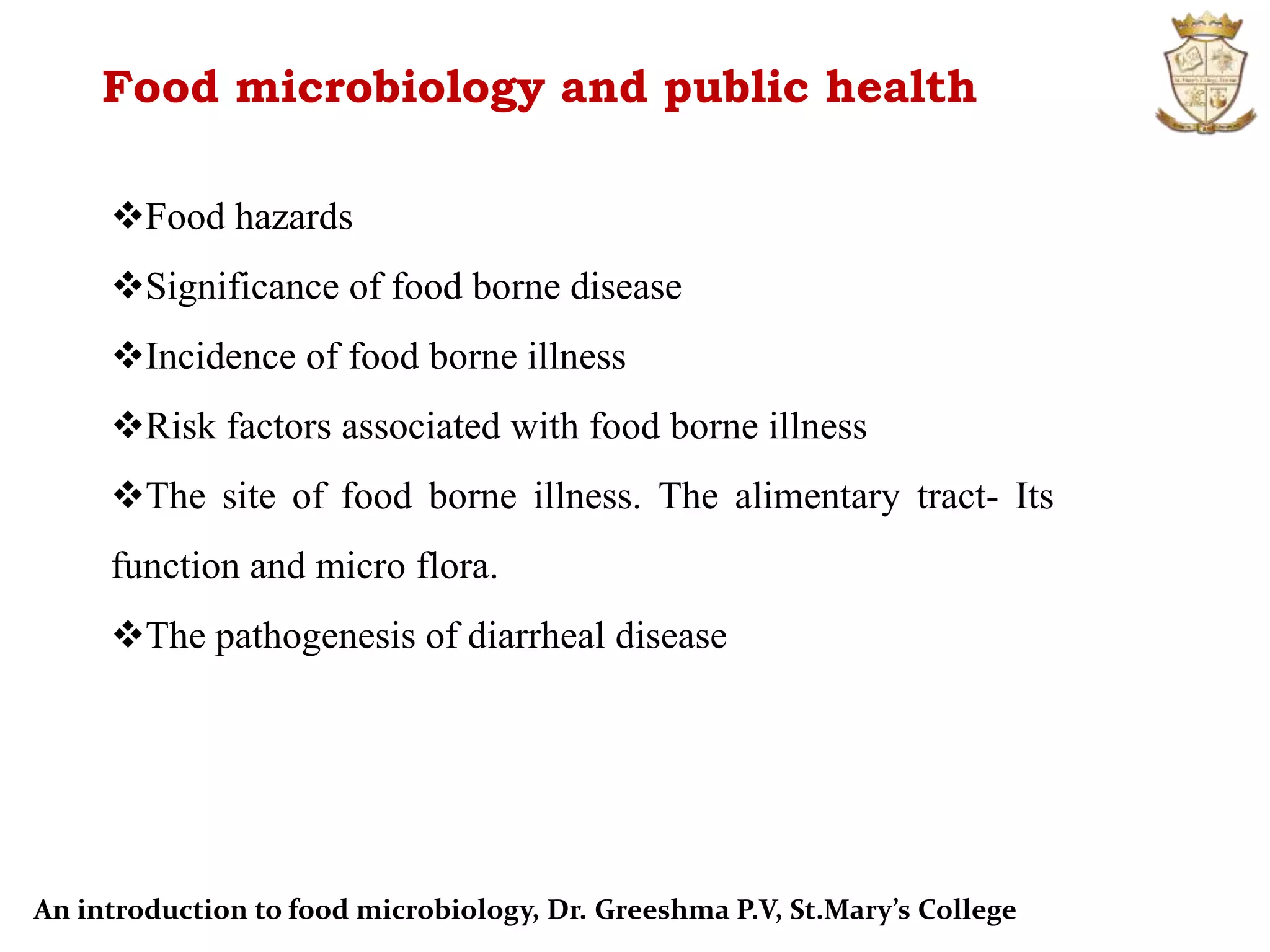 Microbiology:An Introduction To Food Microbiology | PPTX