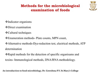 Microbiology:An Introduction To Food Microbiology | PPTX