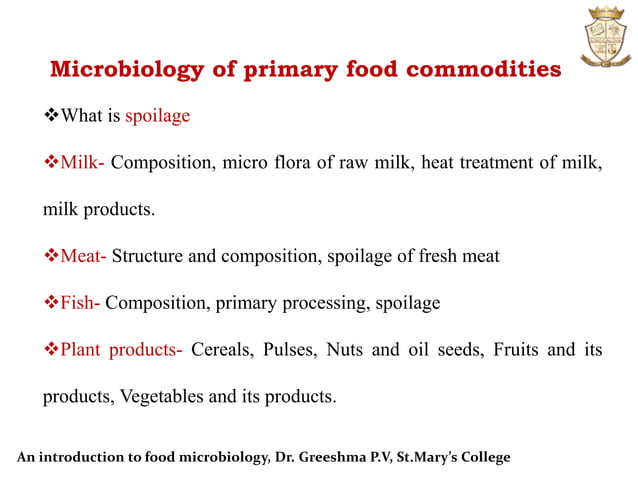 Microbiology:An Introduction To Food Microbiology | PPTX | Chemistry ...