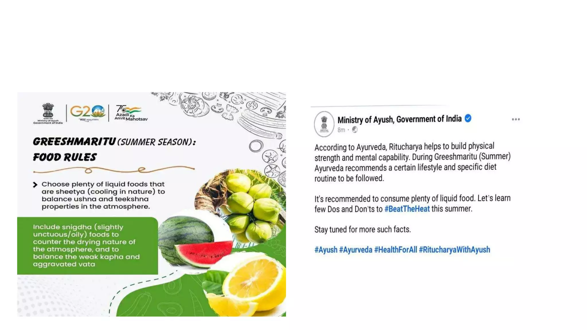 greeshma rithucharya- regimen of summer season | PPTX