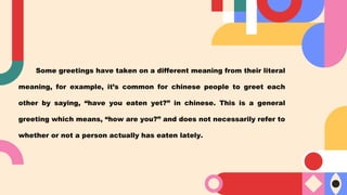 GREETING AND INTRODUCTION IN ENGLISH MATERIAL | PPTX