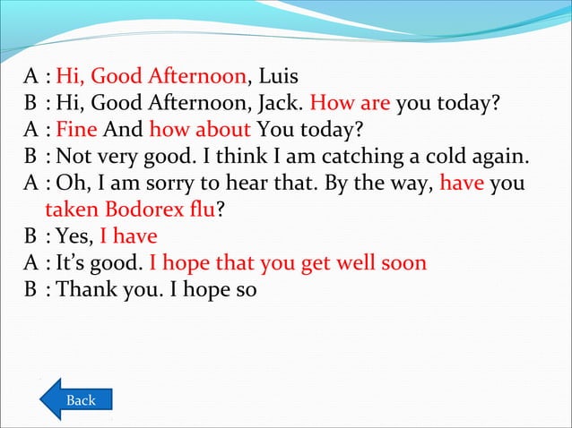 Greeting and Responses | PPT