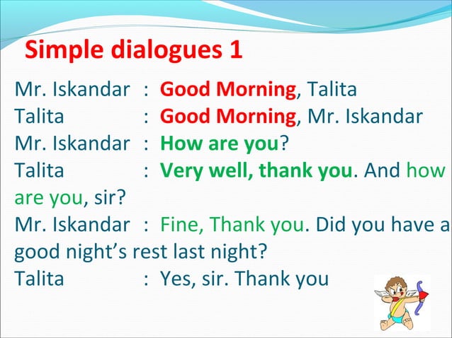 Greeting and Responses | PPT
