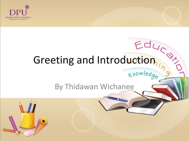 Greeting and introduction | PPT | Resume Writing and Advice | Job Search