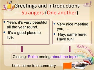 Greeting and introduction | PPT