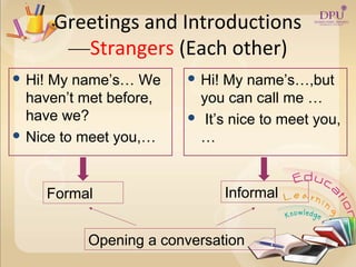 Greeting and introduction | PPT