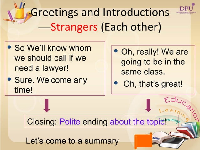 Greeting and introduction | PPT | Resume Writing and Advice | Job Search