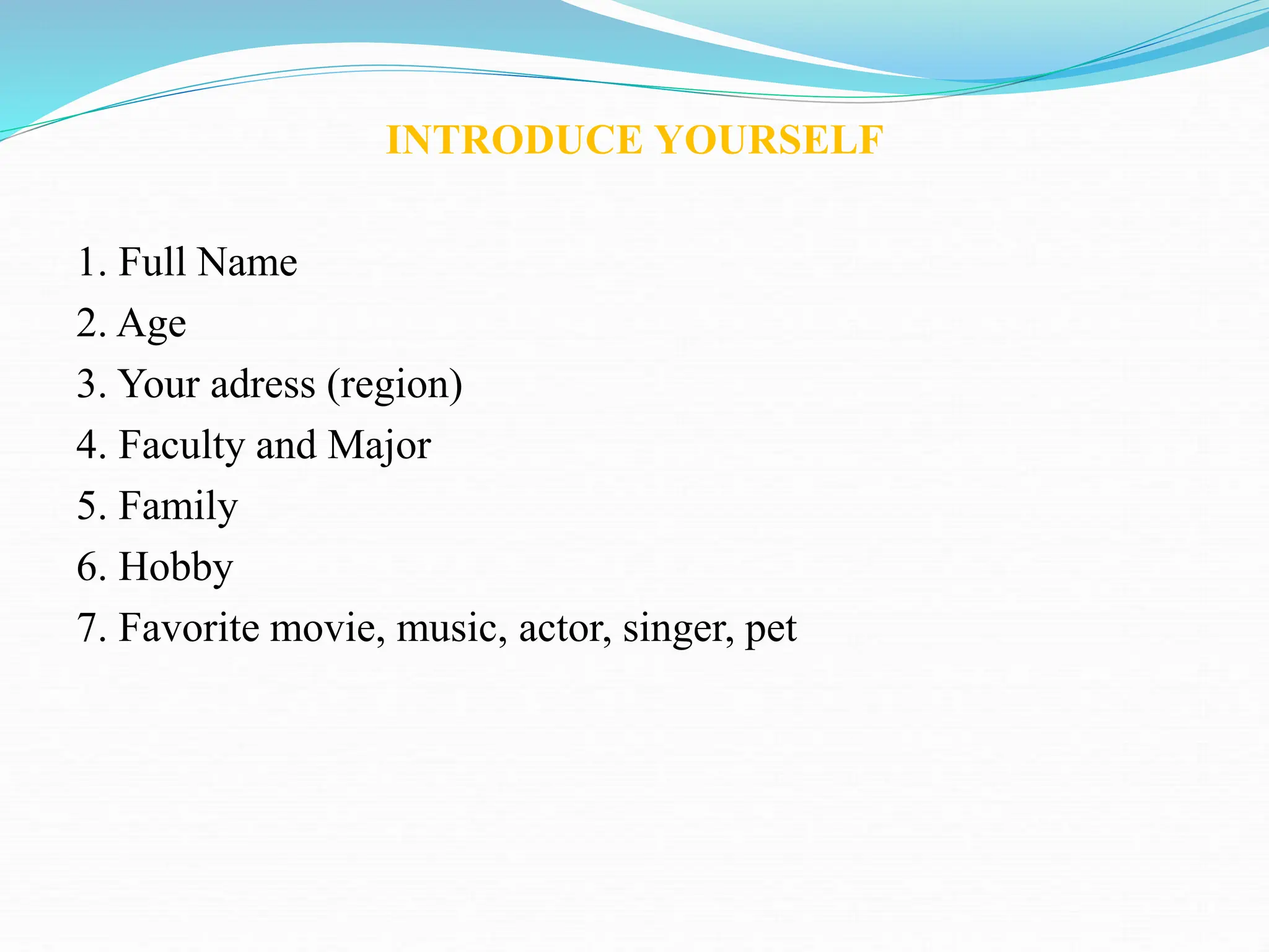 GREETING AND INTRODUCTION FOR BEGINNER ENGLISH | PPT | Undergraduate ...